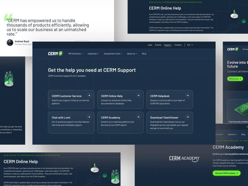 La vostra pagina di supporto unica è qui | CERM